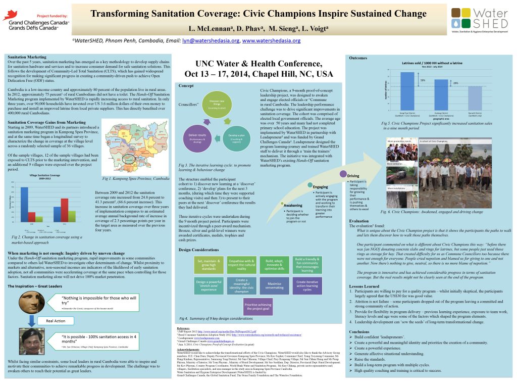 Civic Champions Transforming Sanitation Coverage (Poster at UNC 2014)